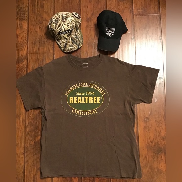 Realtree | Accessories | 2 Hat Tshirt Bundle | Poshmark